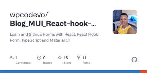 GitHub Wpcodevo Blog MUI React Hook Form Login And Signup Forms With React React Hook Form