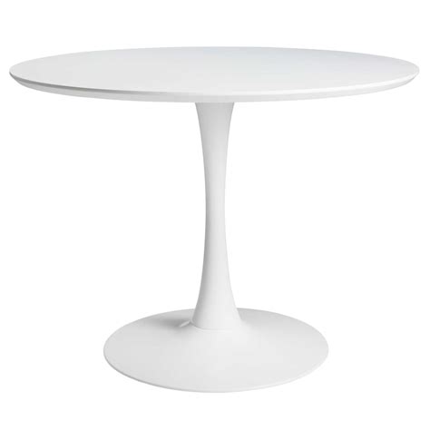 Witte Ronde Eetkamertafel D 100 Cm Maisons Du Monde