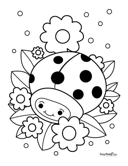 Printable Ladybug Coloring Pages 30 Sheets To Color Easy Peasy And Fun