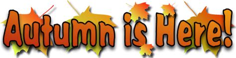 Fall Begins Clip Art