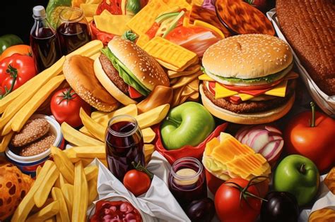 Premium Photo Close Up On Delicious Food