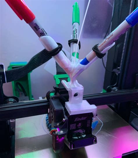 Free Stl File Ender 3 S1 Extruder Mount Sharpie Blender 🧞‍♂️ Obj・3d