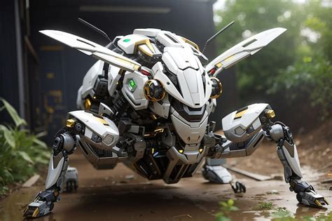 Premium Photo Robotic Grasshopper From The Future Whit An Armor