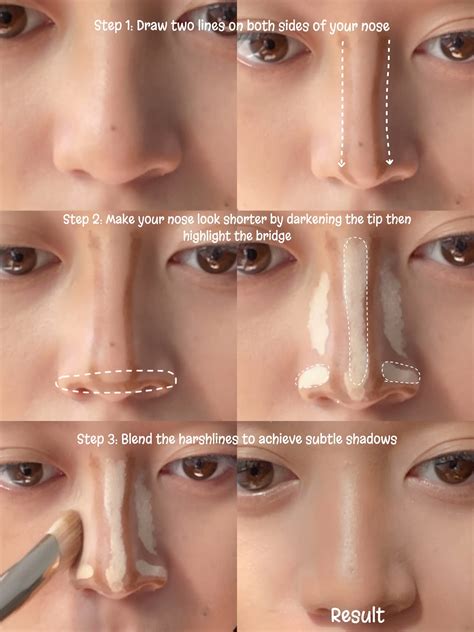 How To Make Nose Look Shorter Without Makeup Saubhaya Makeup