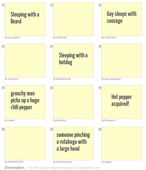 Sleeping With A Beard Drawception