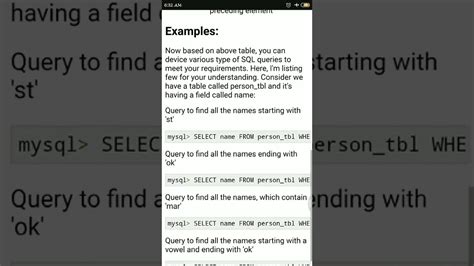 Mysql Advanced Character Matching Concept Mysql Database