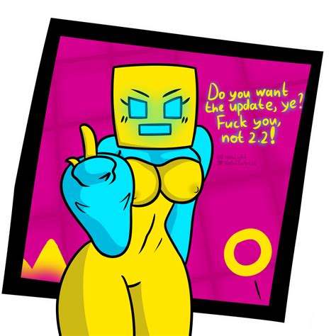 Rule 34 1girls Almost Naked Angry Angry Face Blue Eyes Cube Cube 4