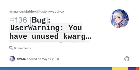 Bug `userwarning You Have Unused Kwarg Parameters In Row Please Remove Them Scale 4