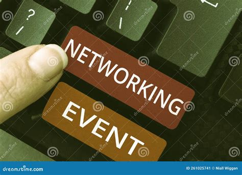 Conceptual Display Networking Event Word For Developing And Using
