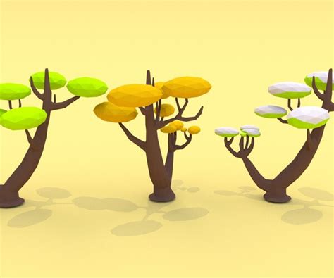 Artstation Trees Pack Game Assets