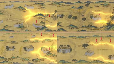 丝路山水地图（蒙古山水地图）视频素材下载