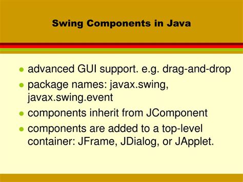 Ppt Gui Programming In Java Powerpoint Presentation Free Download Id1294154
