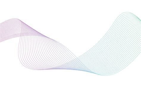 Abstract Line Wave Colorful Background Modern Colorful Wavy Line