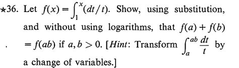 Solved 36 Let F X 1x Dt T Show Using Substitution Chegg Com