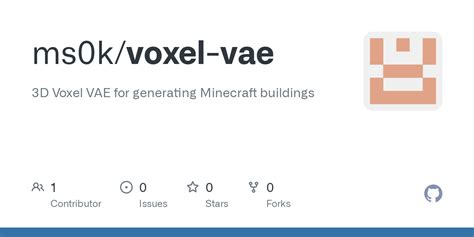 Github Ms0kvoxel Vae 3d Voxel Vae For Generating Minecraft Buildings