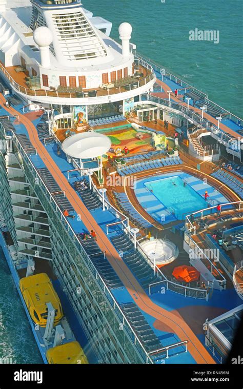 Royal Caribbean Mega Cruise Ship Quantum Of The Seas Cruising In The