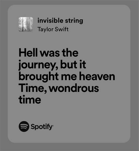 Hell Was The Journey But It Brought Me Heaven Taylor Swift Quote