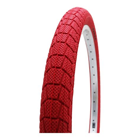 Pneu Bmx 20x195 Kenda Slicks Rouge Tr Roue Et Pneu Vélo Sur La