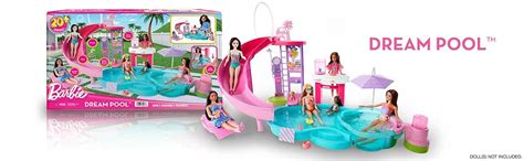 Barbie Dream Pool Playset And Themed Accessories Pool With 6 Play