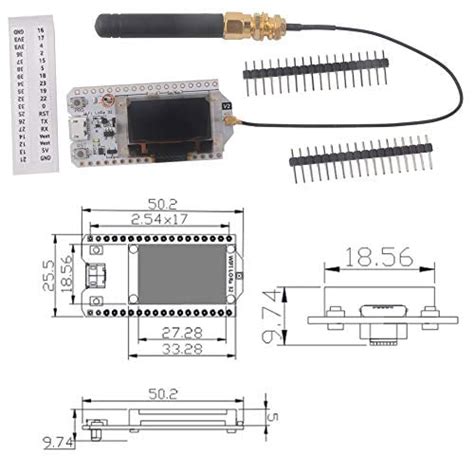 915 Mhz Lora Esp32 Oled V2 Module Sx1276 Iot Ubuy India