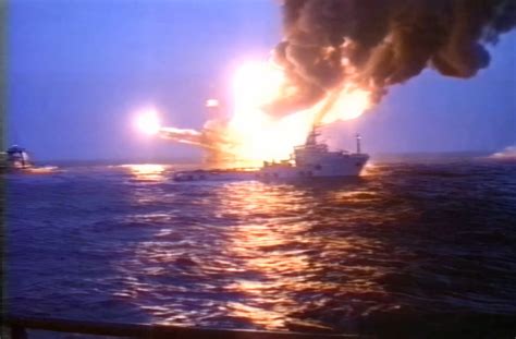 Piper Alpha Disaster Footage Shot By Ole Anderson 6th July 1988 Piper Alpha Disaster Footage