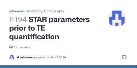 Star Parameters Prior To Te Quantification · Issue 194 · Mhammell