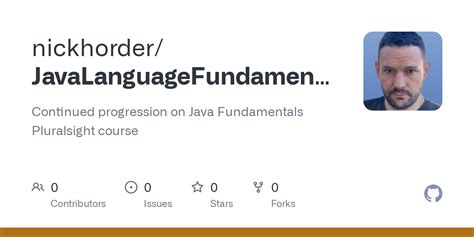 Github Nickhorderjavalanguagefundamentals Continued Progression On