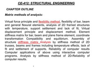 Lecture Introduction To Matrix Structural Analysis Ppt Civil Engineering Industry Industries