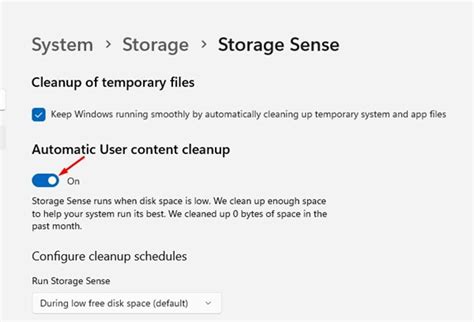How To Configure Disk Cleanup Schedule In Storage Sense