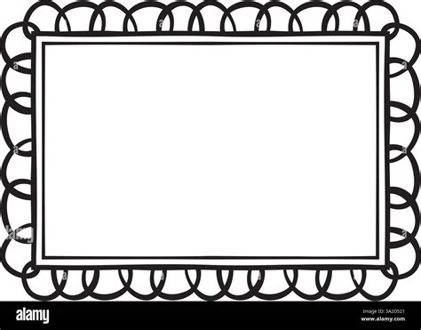 Vector Illustration Made With Lines Creating A Rectangular Border Stock Vector Image And Art Alamy