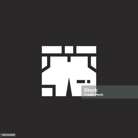 바지 아이콘 웹 사이트 디자인 및 모바일 응용 프로그램 개발을위한 채워진 바지 아이콘 검은 배경에 고립 된 채워진 힙합 컬렉션에서 바지 아이콘 0명에 대한 스톡 벡터 아트