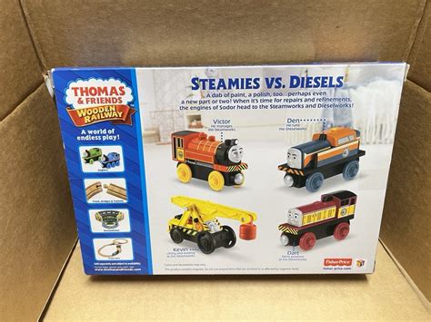 Thomas And Friends Wooden Railway Steamies Vs Diesels Victor Kevin Den