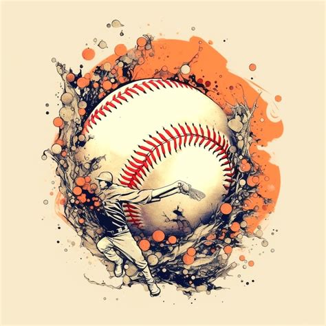 Premium Ai Image Design Of Baseball