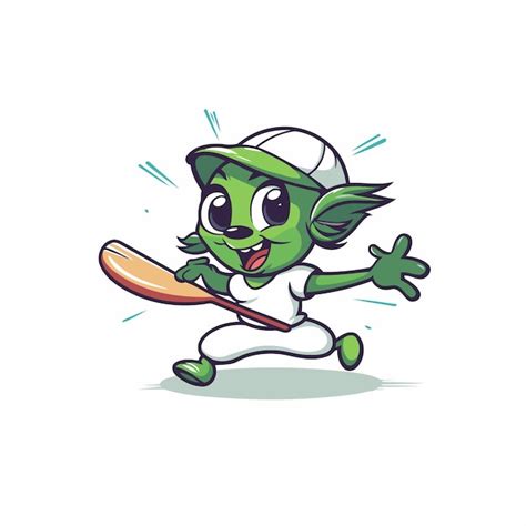 Premium Vector Zombie Baseball Player Cartoon Character Vector