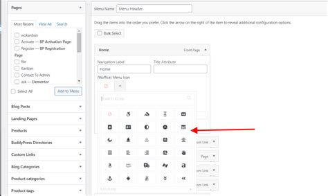 Enabling Menu Icons