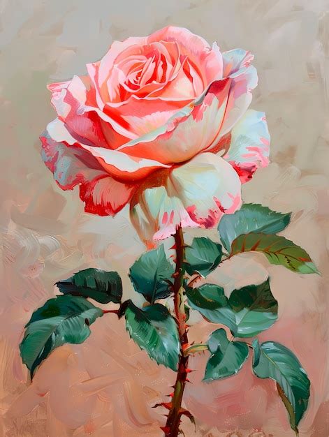 Free Photo Vintage Rose Digital Art