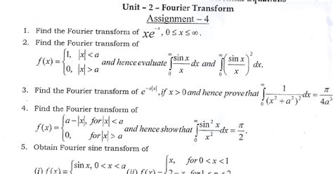 transforms and partial differential equation unit 2 important questions ~ vidyarthiplus v