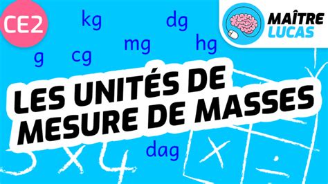 Les Unités De Mesure De Masses Pour élèves De Ce2 Maître Lucas