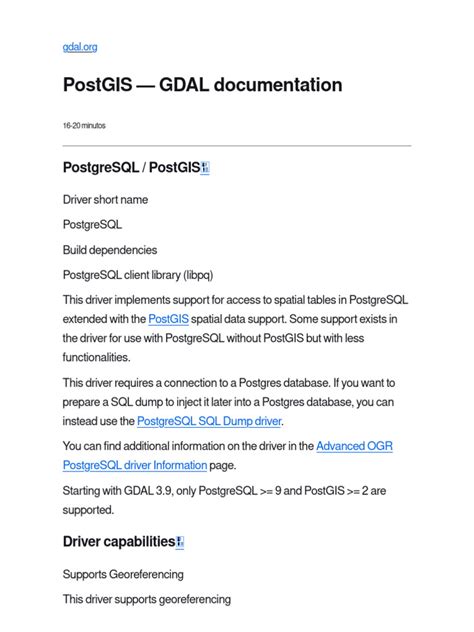 postgresql postgis — gdal documentation pdf