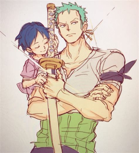 Roronoa Zoro And Kuina One Piece Drawn By Aokamei Danbooru