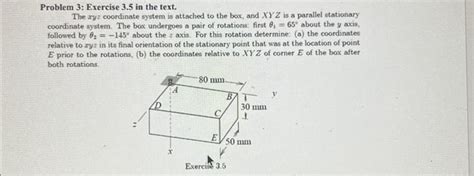 Solved Problem Exercise In The Text The Xyz Chegg Com