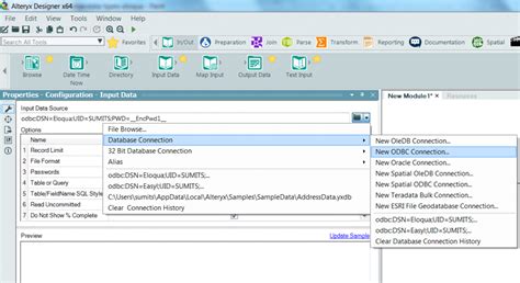 new sources alteryx odbc connectors for data objects fro