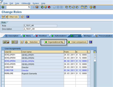 Indirect Role Assignment Via Om Sap Security Pages