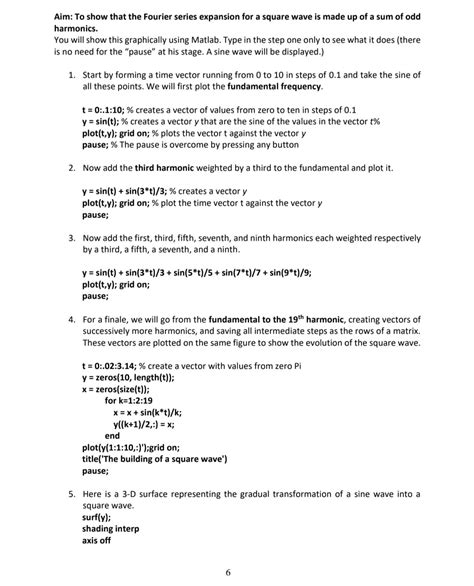 Solved Aim To Show That The Fourier Series Expansion For A