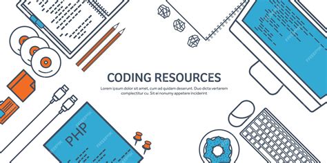 Premium Vector Lined Programming Coding And Seo Outline Computing