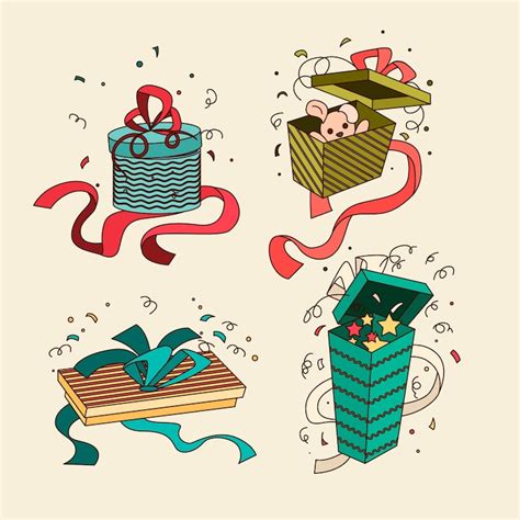 3 페이지 선물상자 일러스트 이미지 Freepik에서 무료 다운로드