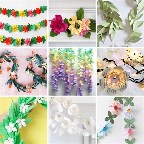 18 Diy Paper Flower Garland Tutorials The Crafty Blog Stalker