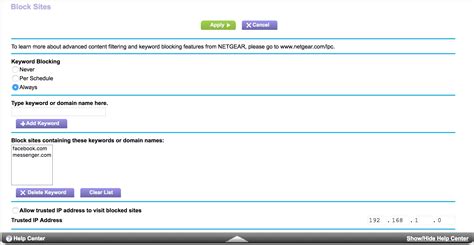 How To Block A Specific Site Netgear Communities