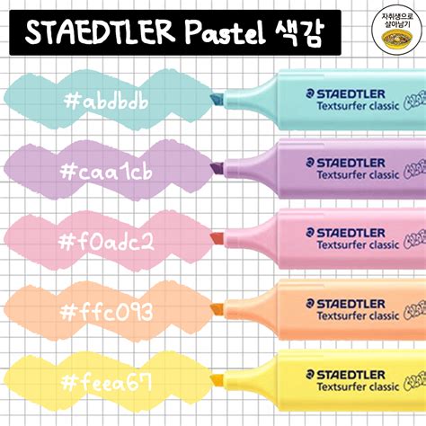 필기할 때 유용한 굿노트 형광펜 색상코드 모음집 자취생으로 살아남기
