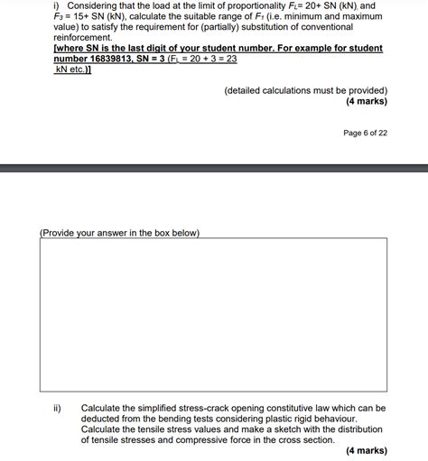 Solved I Considering That The Load At The Limit Of Chegg Com